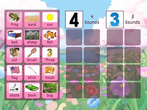 Segmenting Sounds Sort Group Sort