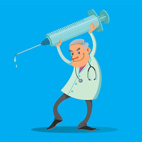 210 Cartoon 3d Illustration Hypodermic Needle Stock Illustrations