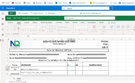 sharepoint shows wrong data opening an excel group of files preview