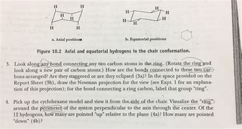 Solved A Axial Positions B Equatorial Positions Figure