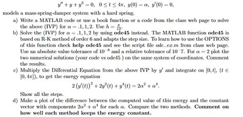 Numerical Analysis Please Help Solve The Following