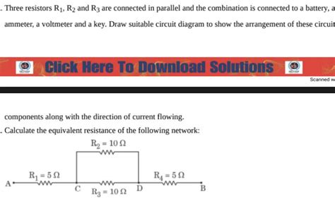 1 Three Resistors R1 R2 And R3 Are Connected Studyx