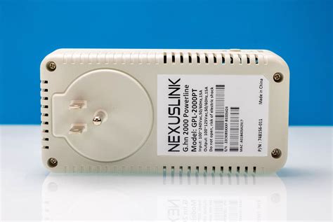 NexusLink GPL 2000PT G Hn 2000 Powerline Adapter Back ServeTheHome