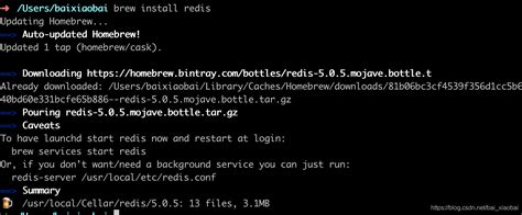 Mac下如何使用homebrew安装redis Csdn博客