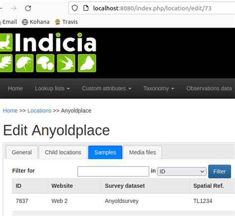 Sampleoccurrence Import Linked To Wrong Location · Issue 454 · Indicia Teamwarehouse · Github