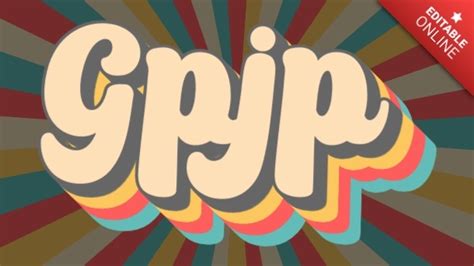 Gpjp Vintage Text Effect Generator