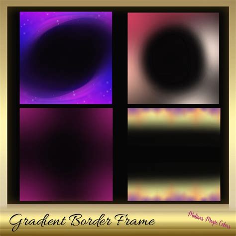 Gradient Border Frame Gradient Effect Frame Soft Color Photo Overlay Soft Color Overlay