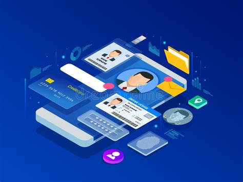 Isometric Personal Data Protection Web Banner Concept Cyber Security
