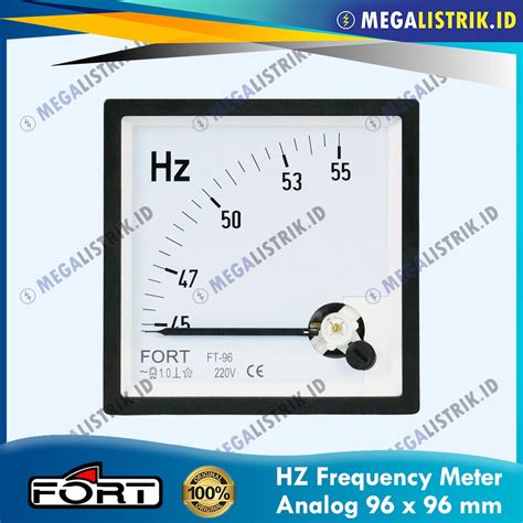 Jual FORT HZ METER JARUM FT 96HZ FREKUENSI 96 X 96 FREQUENCY METER ANALOG 45 55 HZ 96X96