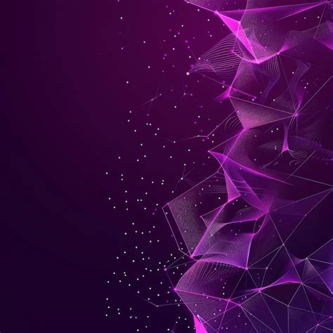 Abstract Futuristic Background With Luminous Dots Of Purple Gradient Color The Premium Ai