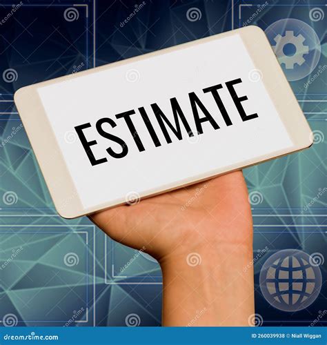 Text Showing Inspiration Estimate Business Overview Calculate Or Assess Approximately The Value