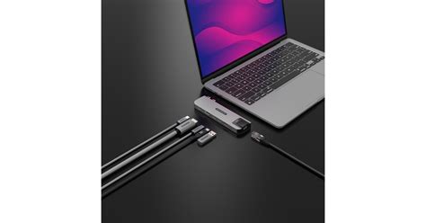 Sitecom 6 In 2 Macbook Air Multiport Hub Dockingstation Zilver