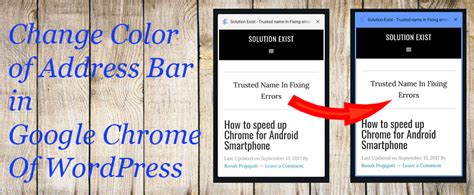 How To Change Mobile Browser Address Bar Tab Color In Wordpress