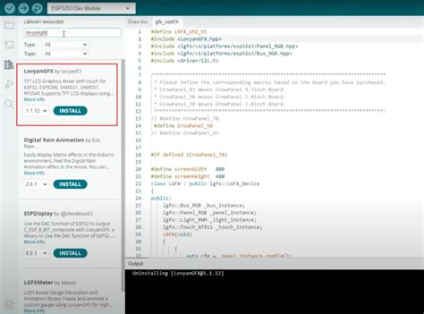 Crowpanel Tft Espi And Lovyangfx Tutorial