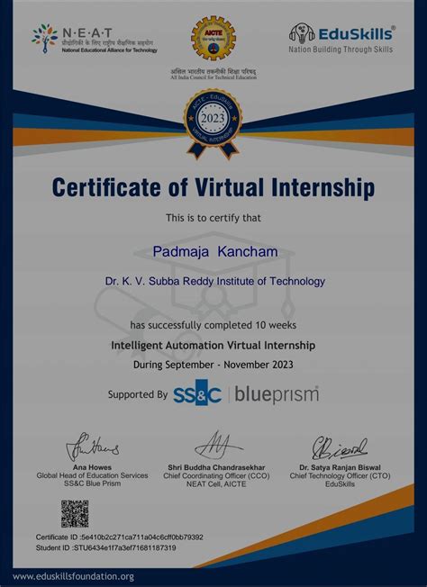 Padmaja Kancham On Linkedin Eduskillsfoundation Eduskillsinternship