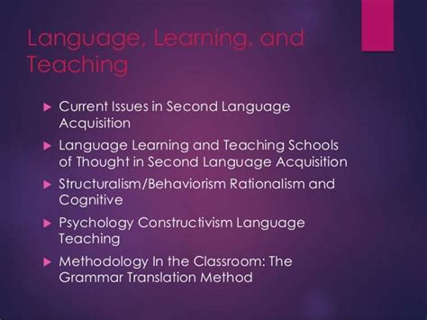 Principles Of Language Learning And Teaching