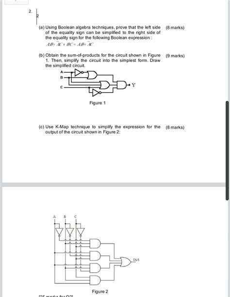 Solved A Using Boolean Algebra Techniques Prove That Chegg Com
