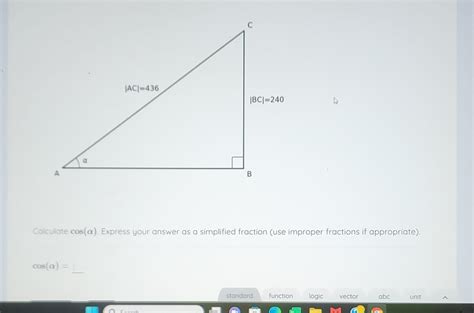 Solved Am Confused As Normally You Would Use Sin Opposite