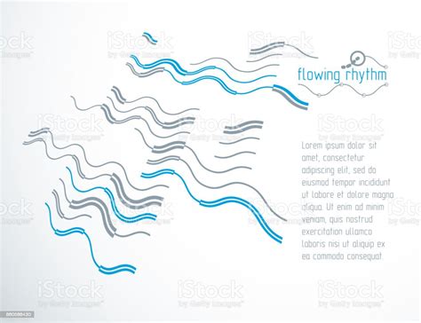 미래 벡터 기술 배경입니다 초록 물결 라인 패턴 책자 표지 디자인 아트 그래픽 일러스트 레이 션을 사용할 수 있습니다 0명에 대한 스톡 벡터 아트 및 기타 이미지 Istock