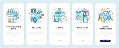 Premium Vector Sop Control Examples Onboarding Mobile App Screen