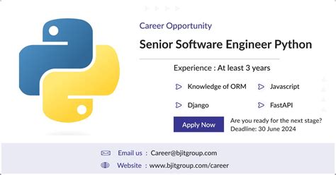 bjit career on linkedin bjit limited is hiring senior software engineer python bjit…