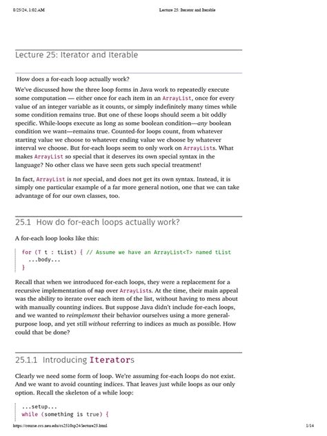 Lecture 25 Iterator And Iterable Pdf