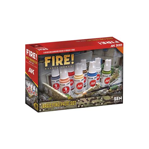 Basic Box Fire Paints Ak Interactive 8x Colors Sen Games