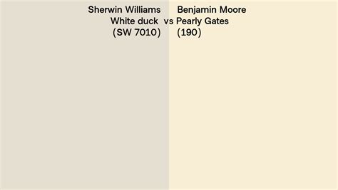 Sherwin Williams White Duck Sw 7010 Vs Benjamin Moore Pearly Gates