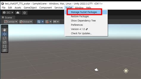main manu nuget manage nuget packages microsoft extensions dependencyinjection 설치 microsoft