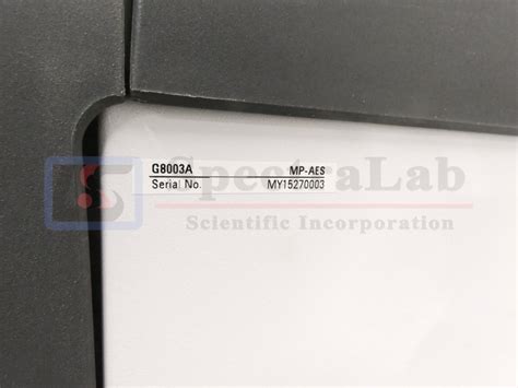 Agilent 4210 Mp Aes Spectrometer Spectralab Scientific Inc