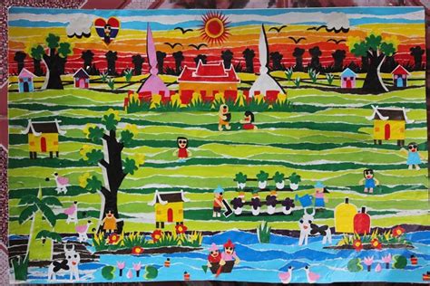 กิจกรรม ฉีก ตัด ปะ กระดาษ โรงเรียนอนุบาลอ้อมขวัญ