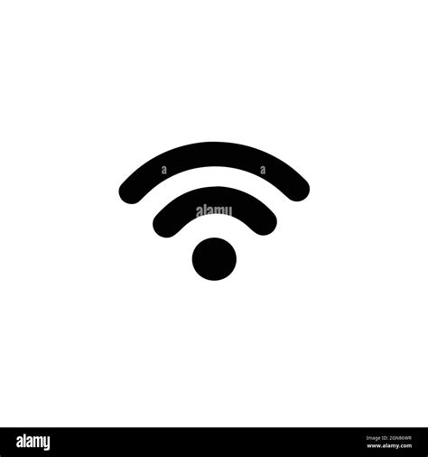 Black Wifi Symbol Vector Wifi Icon Stock Vector Image And Art Alamy