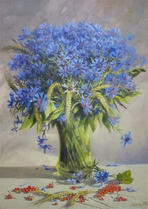 Картина Васильки Размеры 45x63 Год 2018 Цена 8000 рублей Художник Свинин Андрей Николаевич