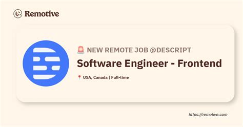 Hiring Software Engineer Frontend Descript