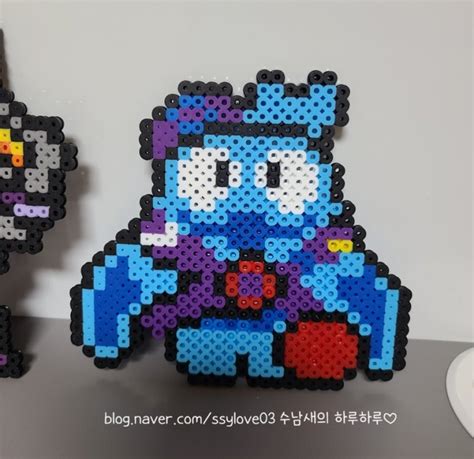 브롤스타즈 신규 캐릭터 스퀴크 컬러 비즈 도안 만들기 네이버 블로그