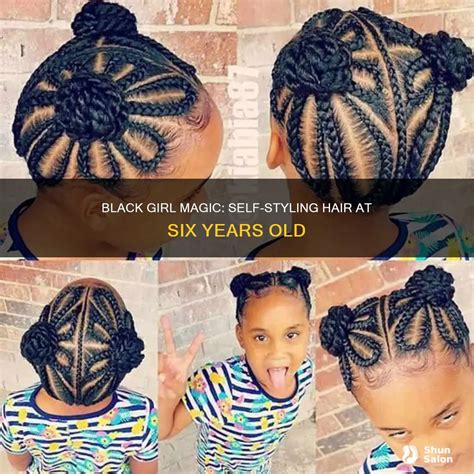 Black Girl Magic Self Styling Hair At Six Years Old Shunsalon