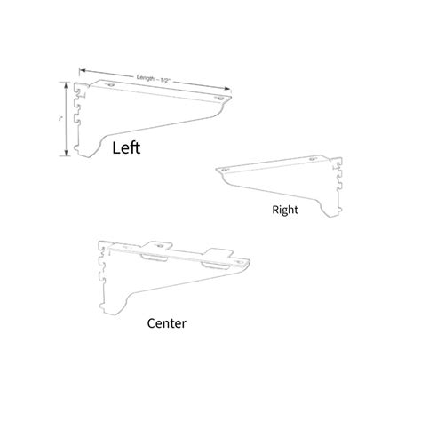 Wood Shelf Brackets For 12 Slots Advance Displays 1