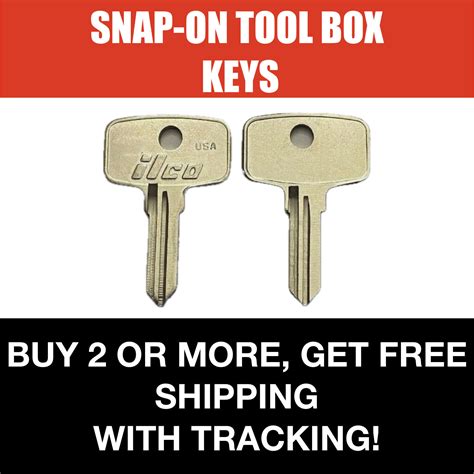 2 Snap On Toolbox Keys Cut To Code