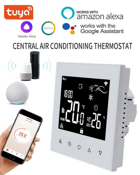 Smart Tuya Wifi 2 4 Pipe Hvac System Air Conditioner Fan Coil Room Thermostat Fan Coil