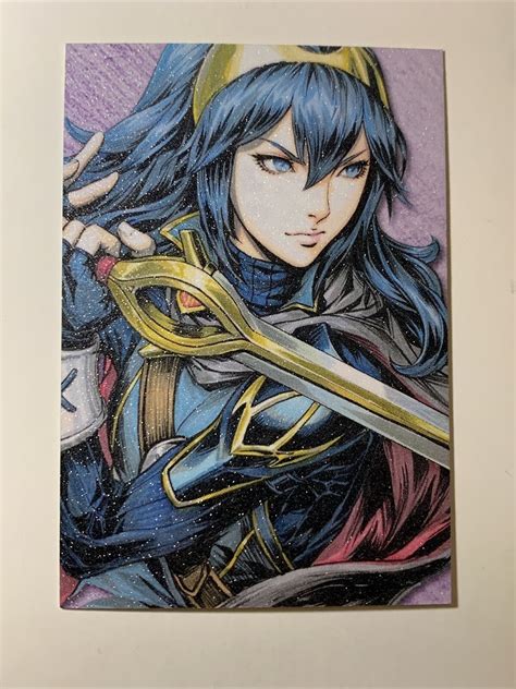 Lucina Marth Fire Emblem Sexy Goddess Anime Doujin Sketches Art Card Girl Waifu La Paz County
