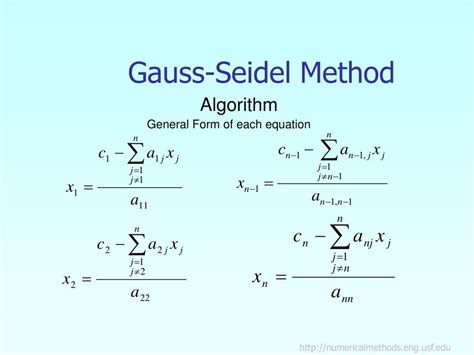 Ppt Gauss Siedel Method Powerpoint Presentation Free Download Id