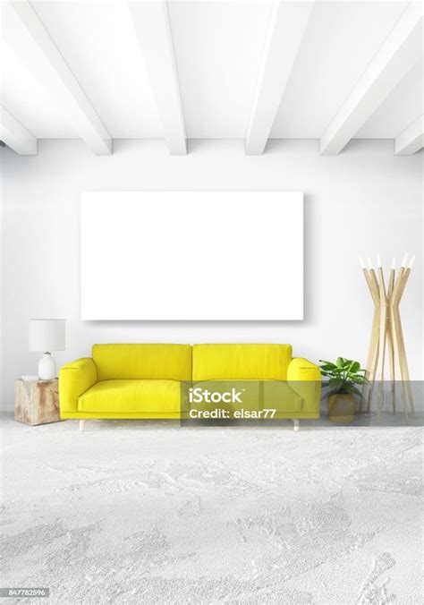 최소한의 스타일 화이트 침실 나무 벽과 회색 소파 인테리어 디자인 3d 렌더링입니다 3 차원 일러스트 레이 션 디지털 생성 이미지에 대한 스톡 사진 및 기타 이미지 Istock