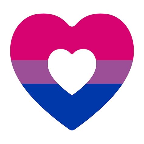 Premium Vector Bisexual Pride Flag In Shape
