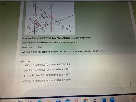 solved assume that we implement two phase method for the