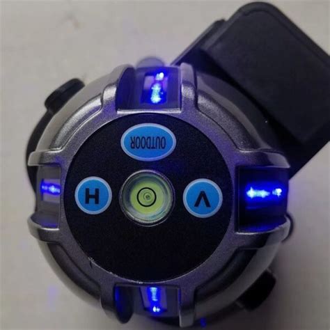 Purple Light Laser Level Horizontal Vertical 360° Roating Self Leveling Digital Display Lithium