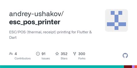 GitHub Andrey Ushakov Esc Pos Printer ESC POS Thermal Receipt