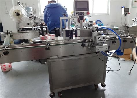 Tabletop Essential Oil Round Bottle Front Back Labeler Machine Hmi Control Tabletop Essential Oil Round Bottle Front Back Labeler Machine Hmi Control