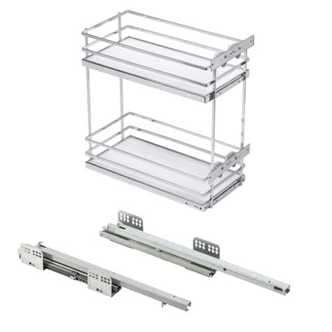 Kosz Cargo Gtv Movix Pro 40 400 2p Boczne Chrom Biały Pełne Dno Domyk