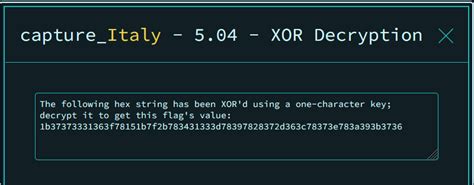 Solved 504 Captureitaly Xor Decryption X The Following Solved 504 Captureitaly Xor Decryption X The Following