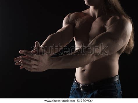 Naked Torso Male Bodybuilder Athlete Studio Stock Photo Shutterstock